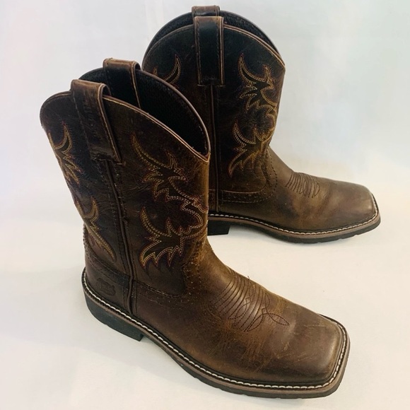 Justin Boots | Shoes | Justin Cattleman Leather Western Boots | Poshmark